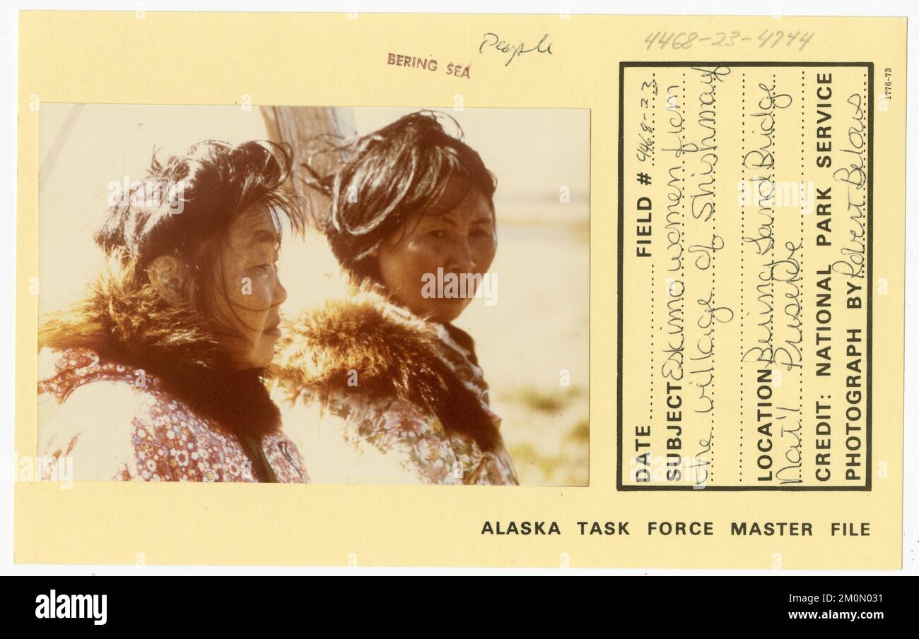 Eskimo women from the village of Shishmaref. Alaska Task Force ...