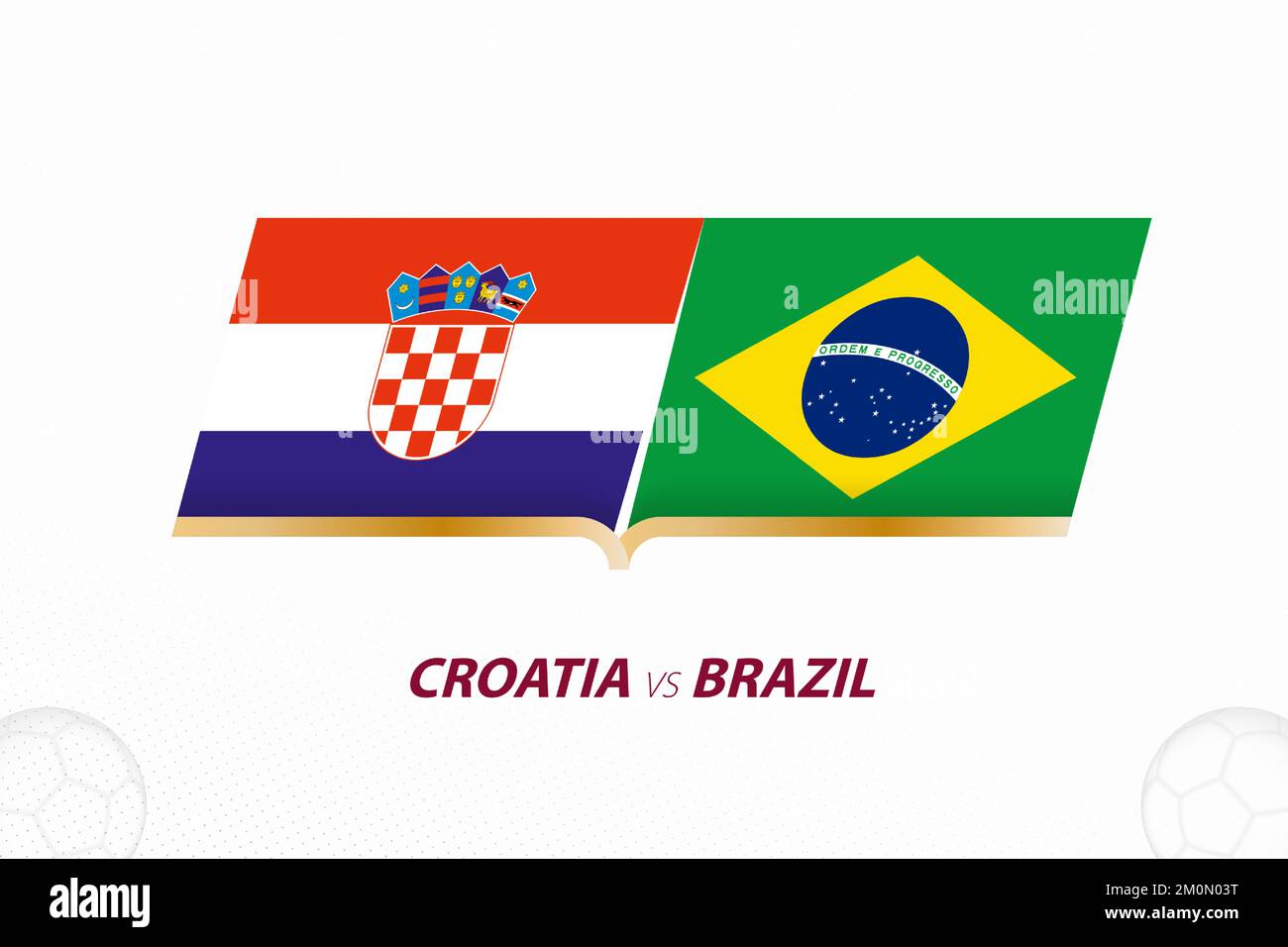 Brazil vs croatia soccer Stock Vector Images - Alamy