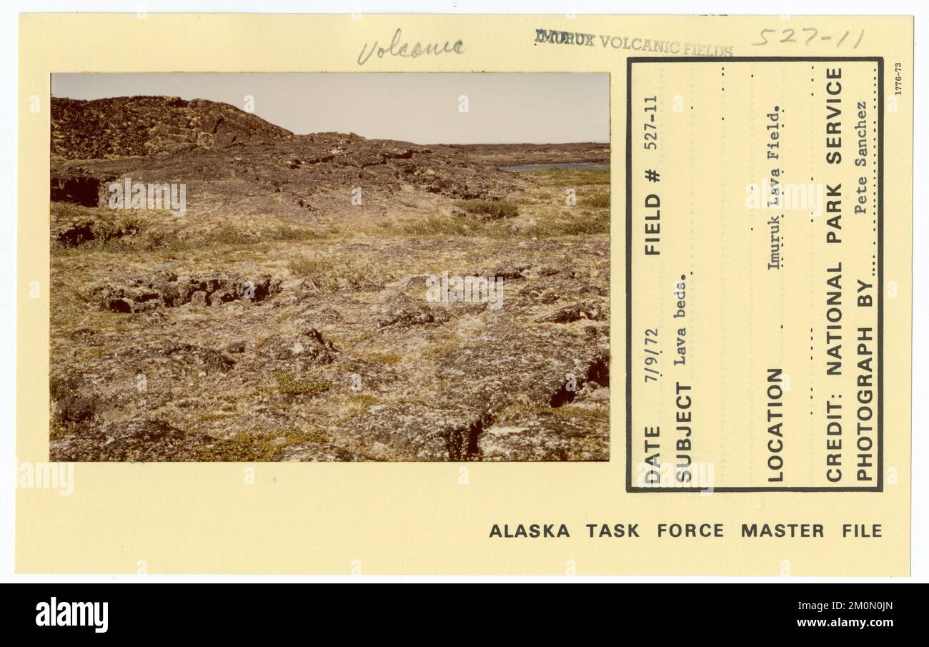Lava beds. Alaska Task Force Photographs Stock Photo - Alamy