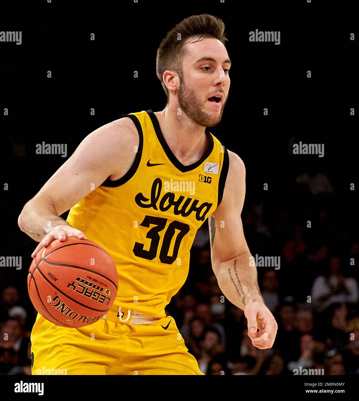 New York City, US, Dec 6, 2022. Iowa Hawkeyes guard Connor McCaffery ...