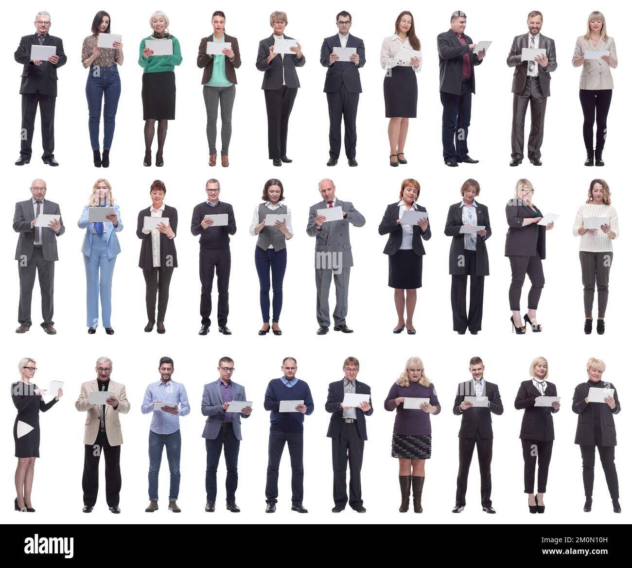 group of people holding tablet and looking into it Stock Photo - Alamy