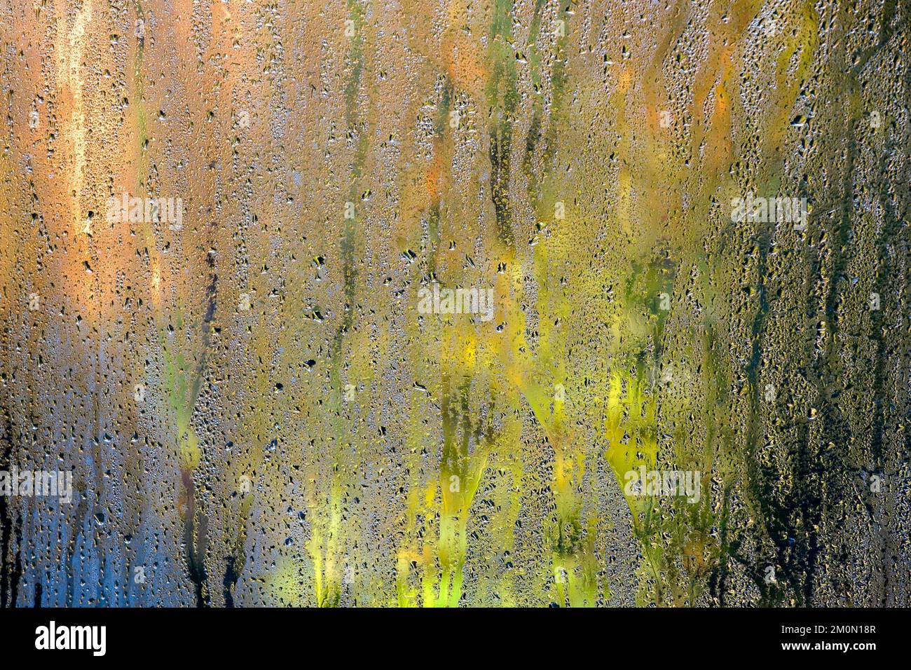 Abstract patterns of condensation on window Stock Photo - Alamy