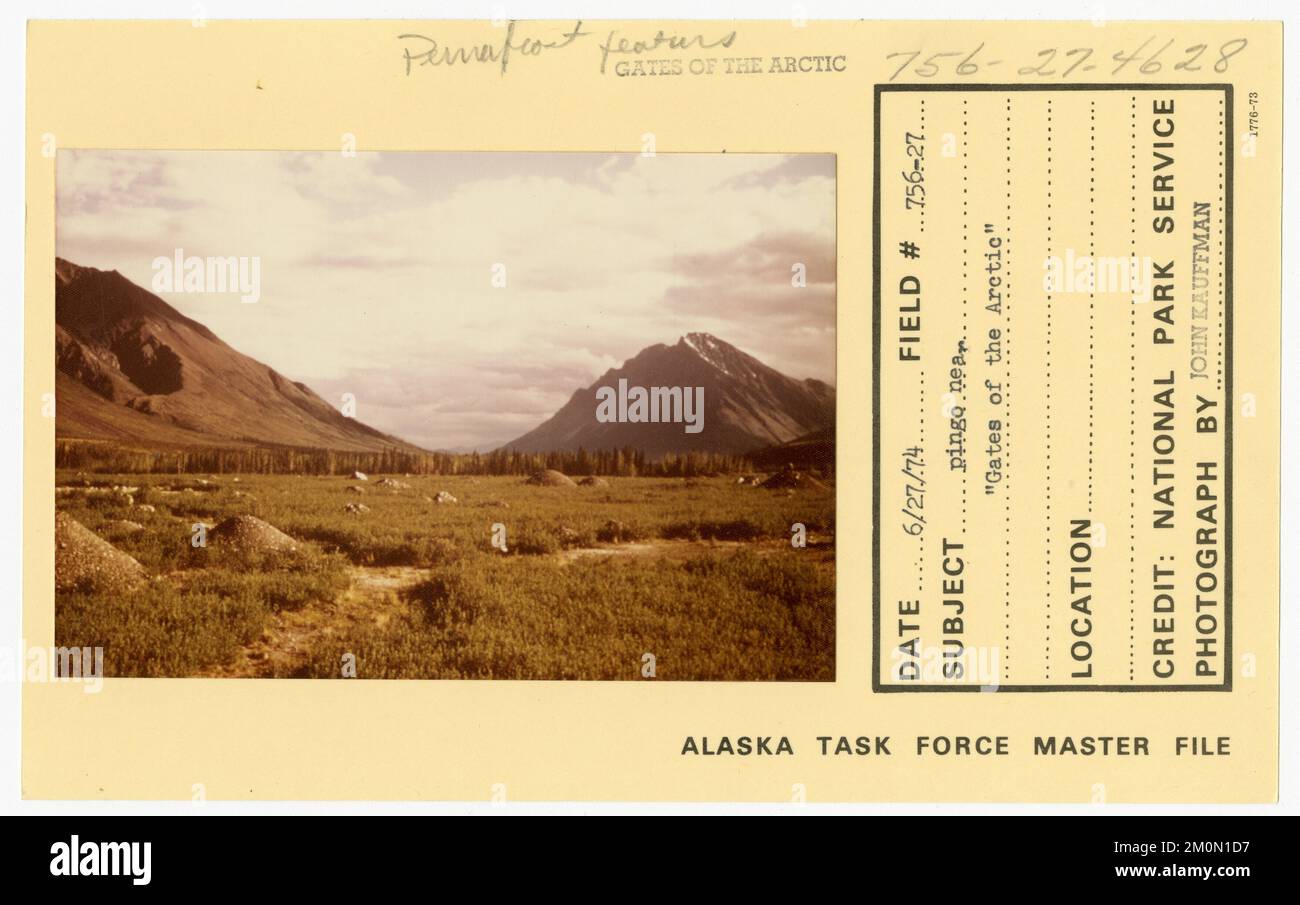 Pingo near "Gates of the Arctic". Alaska Task Force Photographs Stock ...
