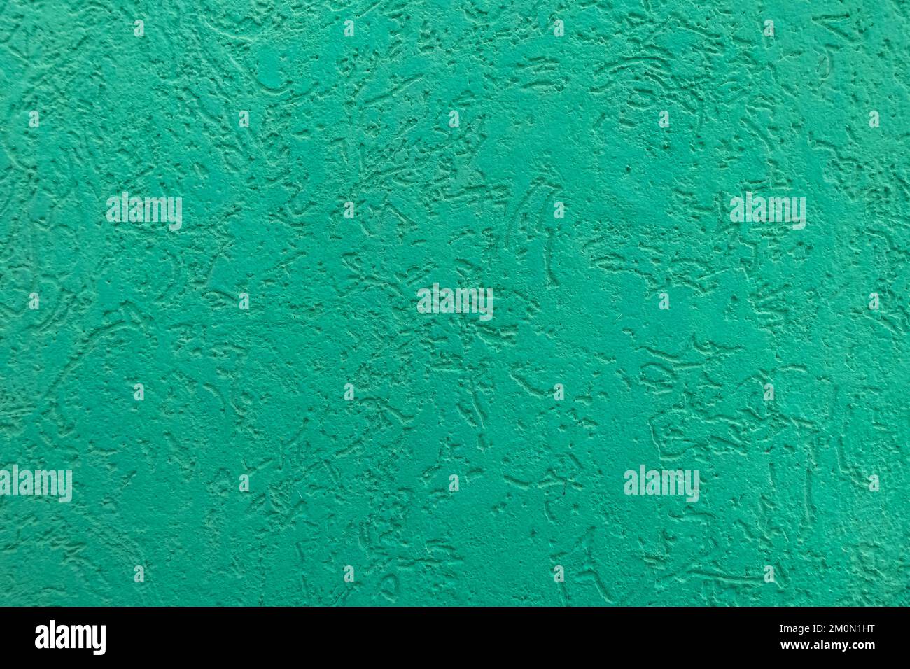 Panorama of plain background in green plastered paper for background ...