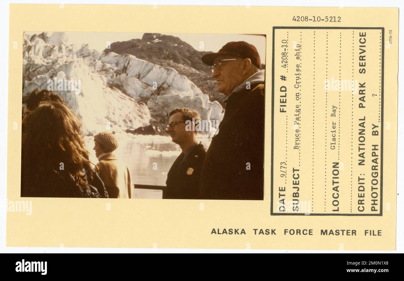 Bruce Paige on cruise ship. Alaska Task Force Photographs Stock Photo ...