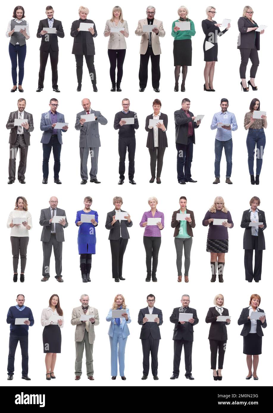 group of people holding tablet and looking into it Stock Photo - Alamy