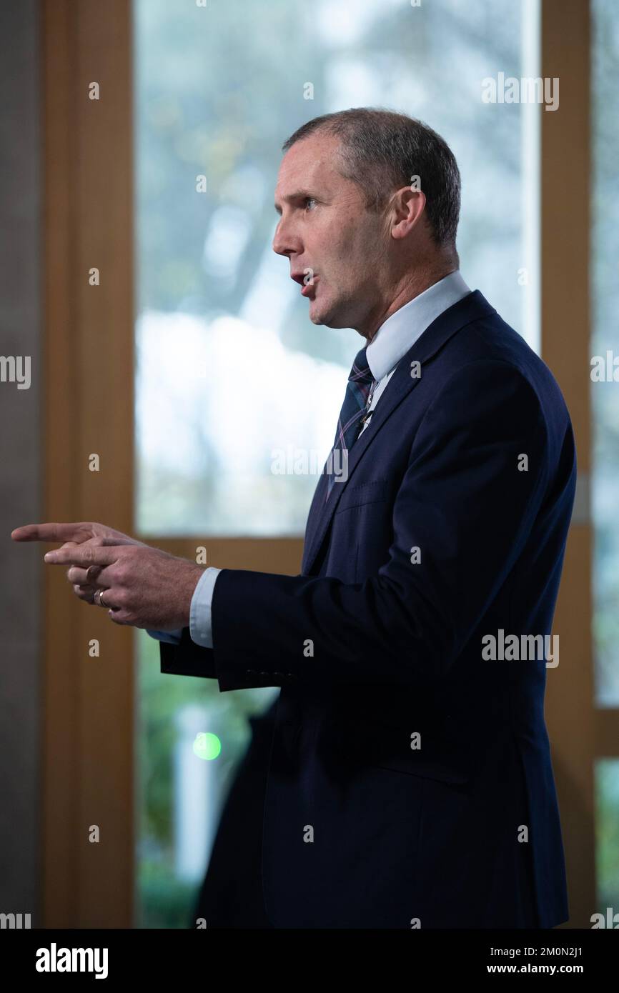 Edinburgh, Scotland, UK. 7th Dec, 2022. PICTURED: Michael Mathieson MSP ...