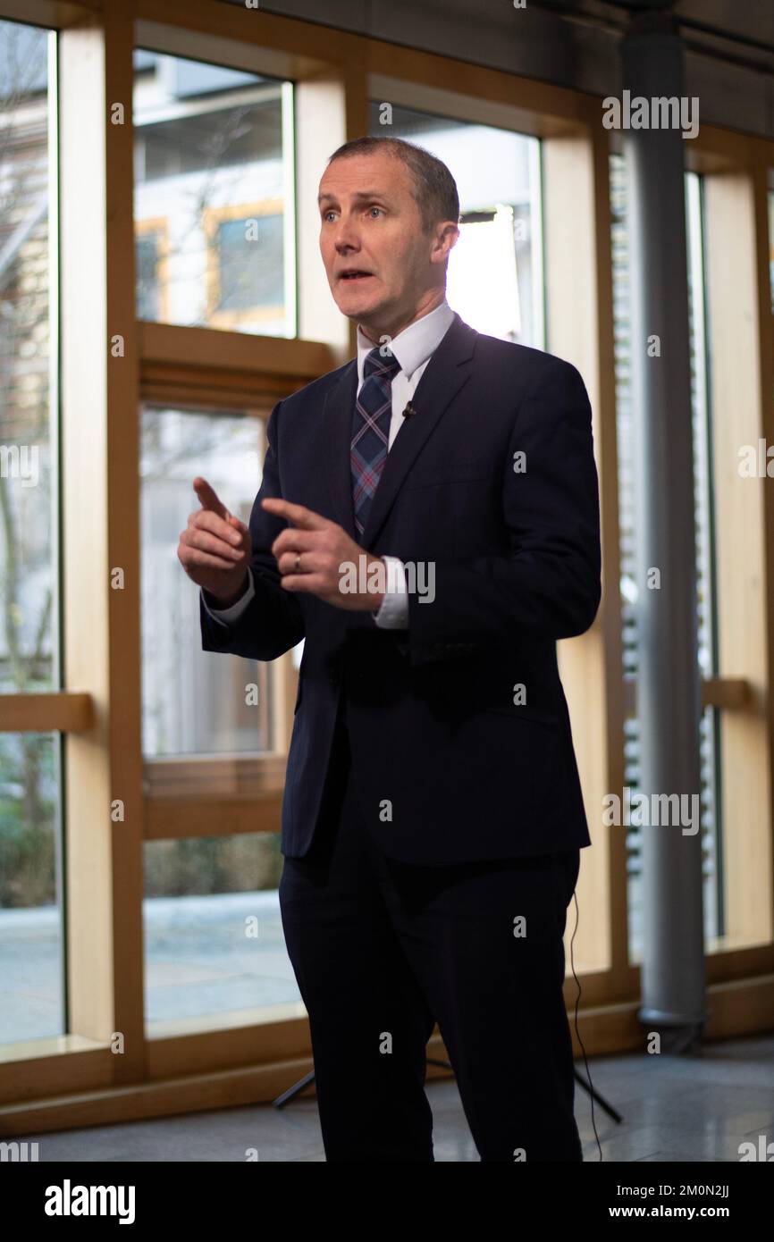 Edinburgh, Scotland, UK. 7th Dec, 2022. PICTURED: Michael Mathieson MSP ...