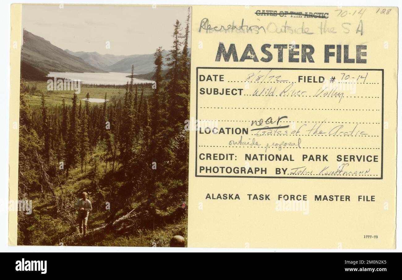 Wild River Valley. Alaska Task Force Photographs Stock Photo - Alamy