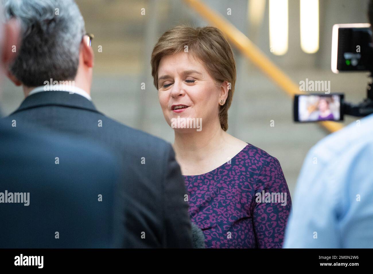 Edinburgh, Scotland, UK. 7th Dec, 2022. PICTURED: Nicola Sturgeon MSP ...
