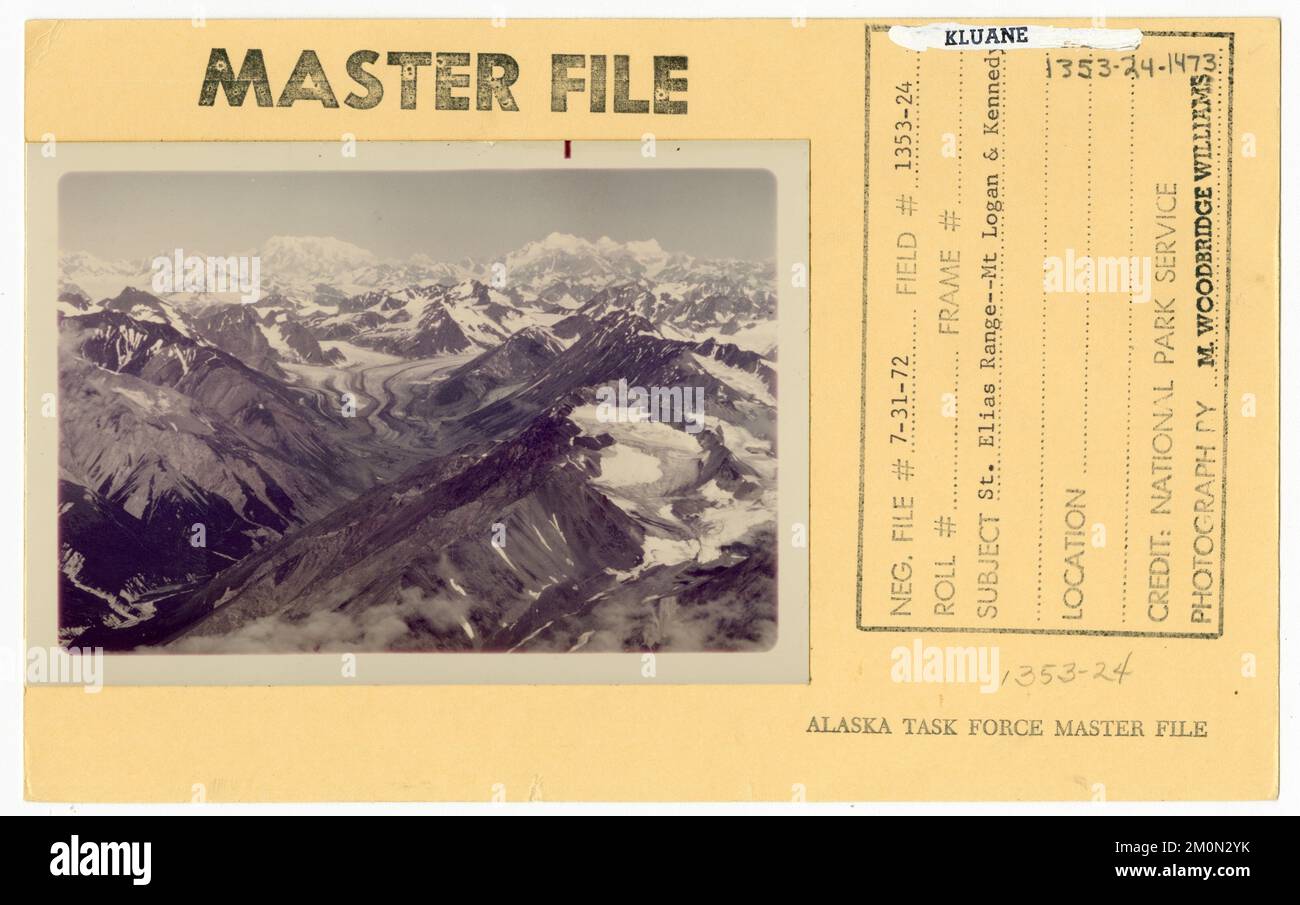 Saint Elias Range - Mount Logan and Mount Kennedy. Alaska Task Force ...