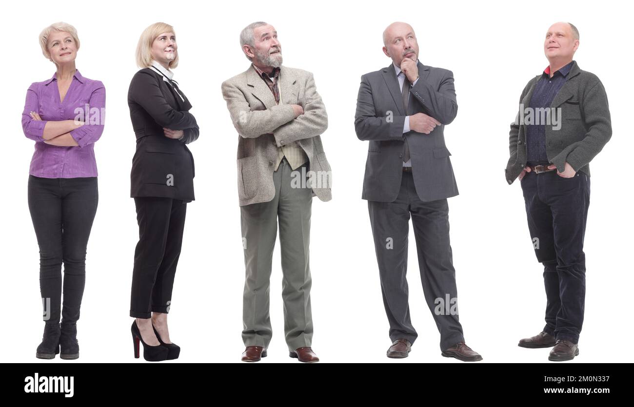 group of successful business people isolated on white Stock Photo - Alamy
