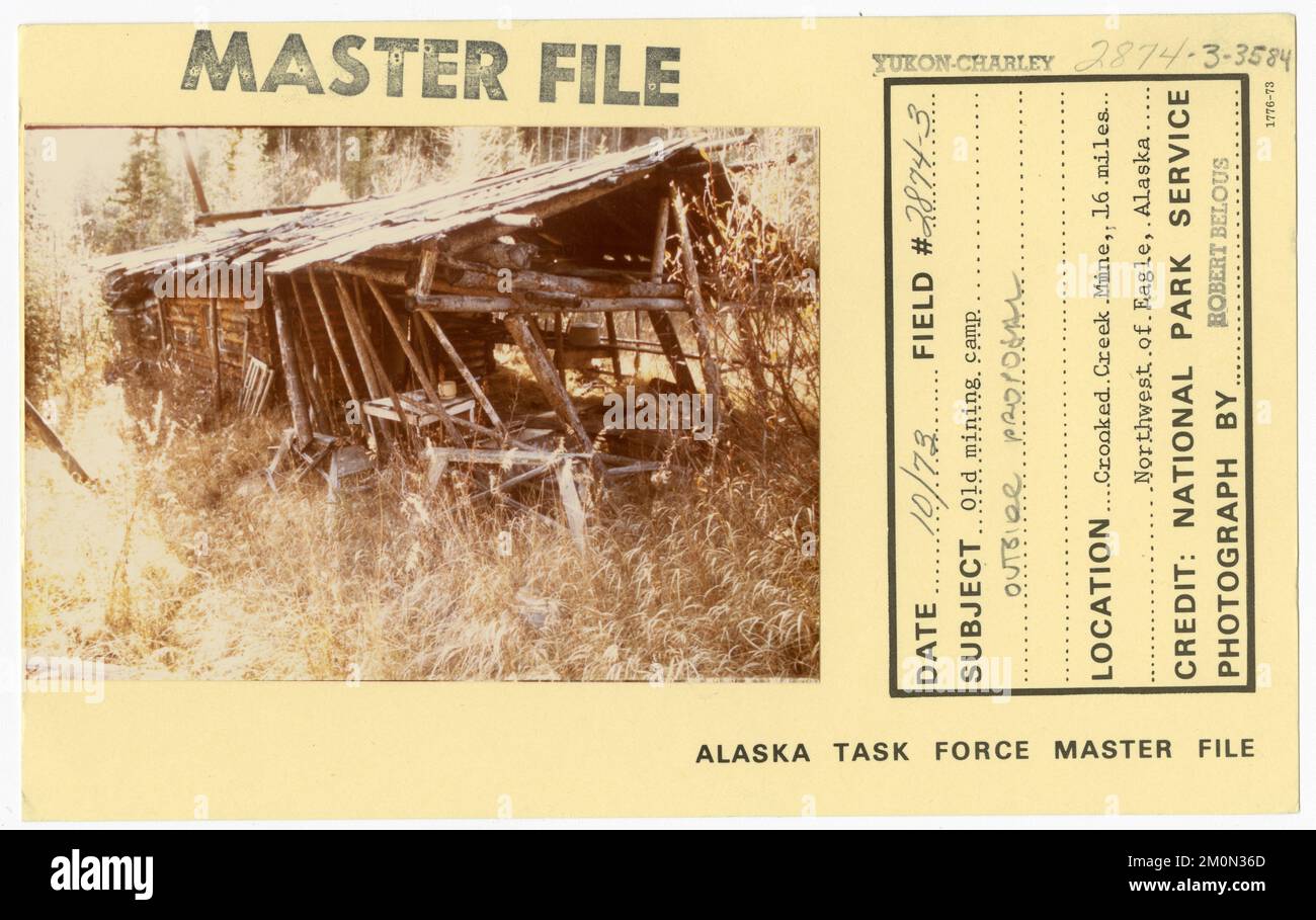 Old mining camp outside proposal. Alaska Task Force Photographs Stock ...