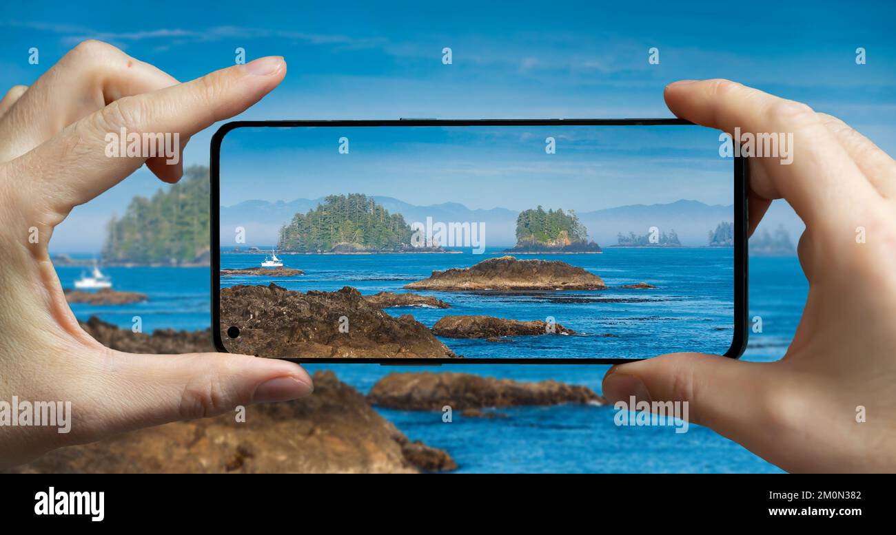 Pacific island coast mobile hi-res stock photography and images - Alamy