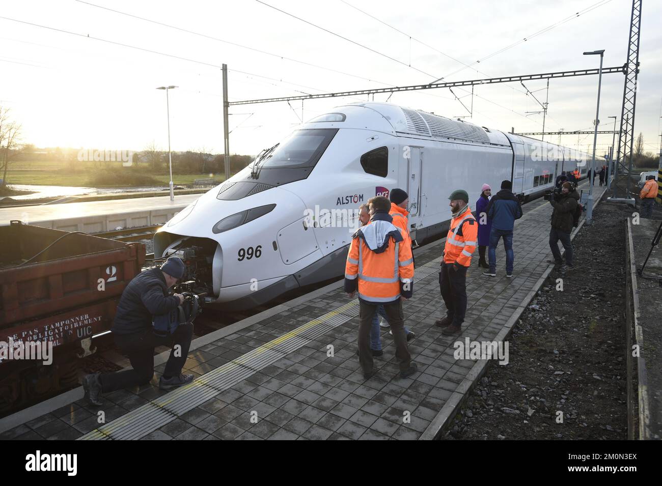 Velim, Czech Republic. 07th Dec, 2022. Testing of French high-speed ...