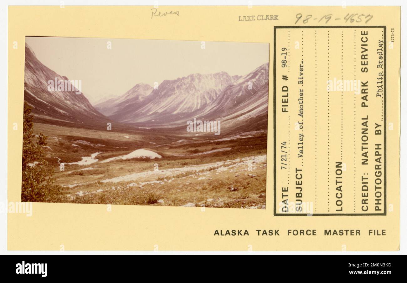 Valley of Another River. Alaska Task Force Photographs Stock Photo - Alamy