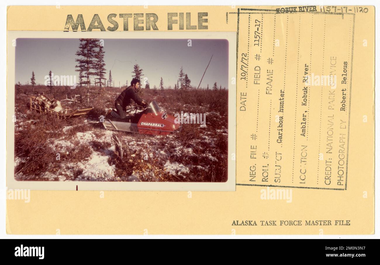 Caribou hunter. Alaska Task Force Photographs Stock Photo - Alamy