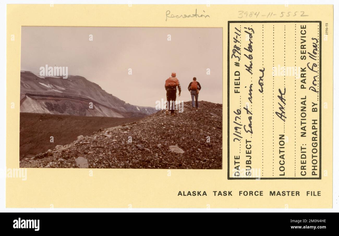 East rim Hubbard's cone. Alaska Task Force Photographs Stock Photo - Alamy