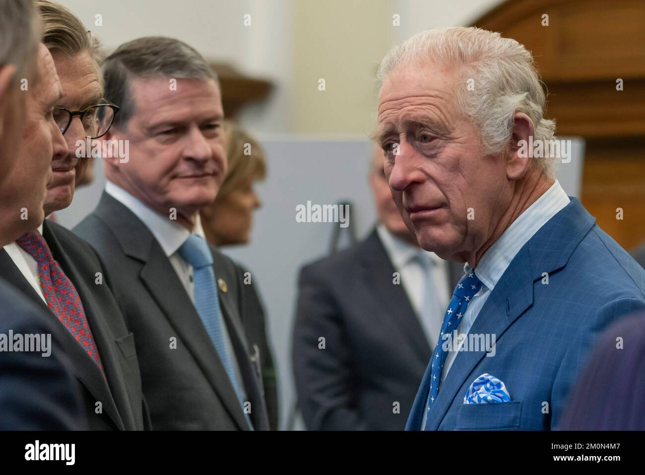 King Charles III meets founders, members, and beneficiaries during a ...
