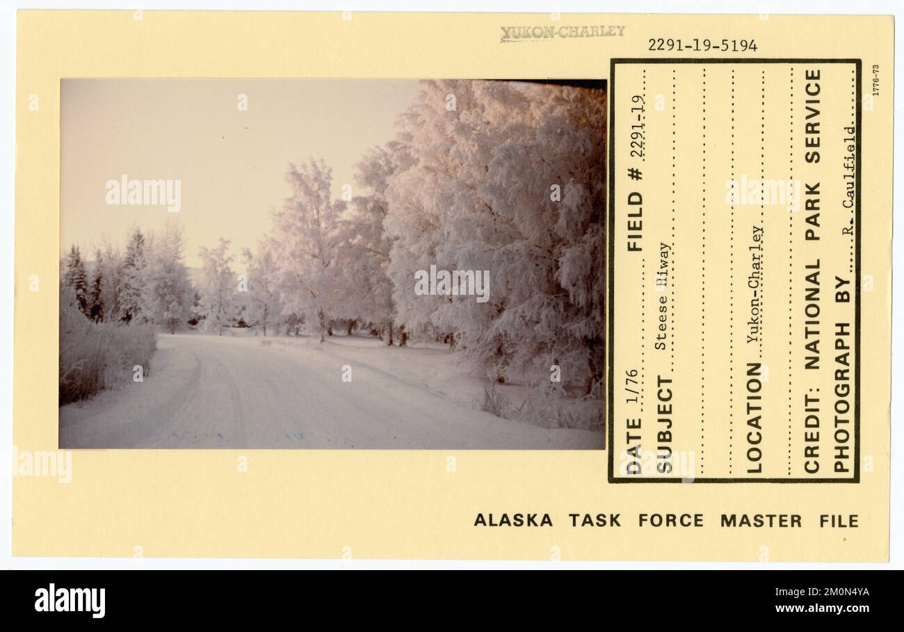 Steese Hiway. Alaska Task Force Photographs Stock Photo - Alamy