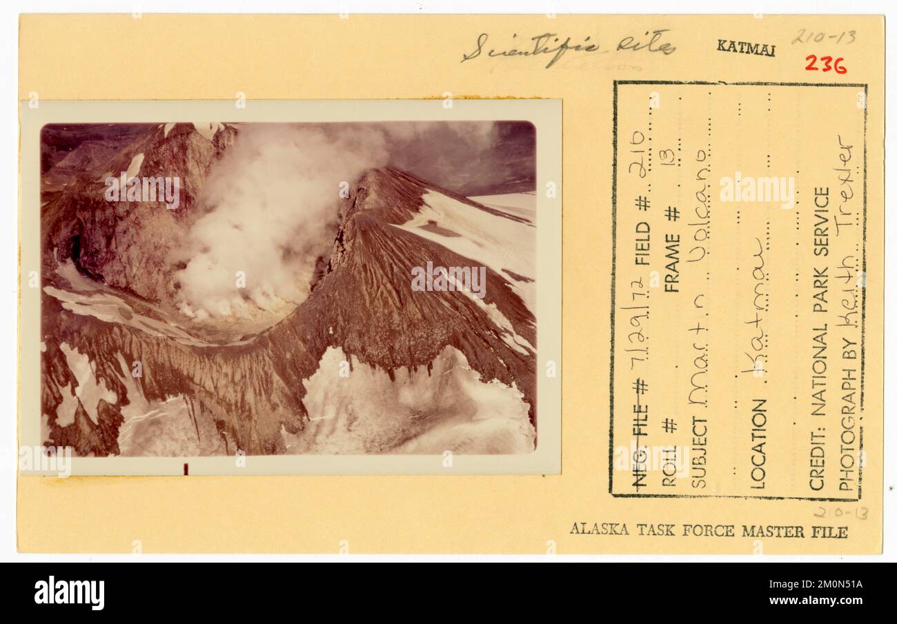 Martin Volcano. Alaska Task Force Photographs Stock Photo - Alamy