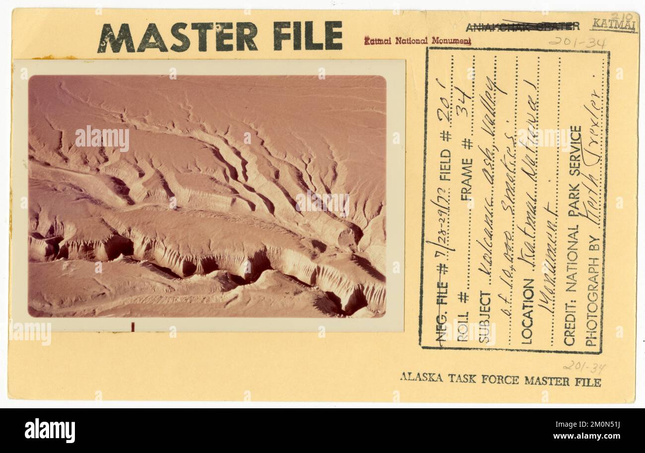 Volcanic ash, Valley of 10,000 Smokes. Alaska Task Force Photographs ...