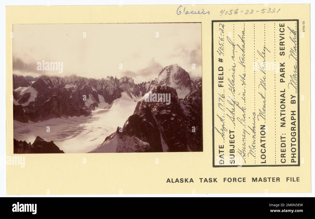 Shelf Glacier and Gurney Peak in the Kichatna Mountains. Alaska Task ...