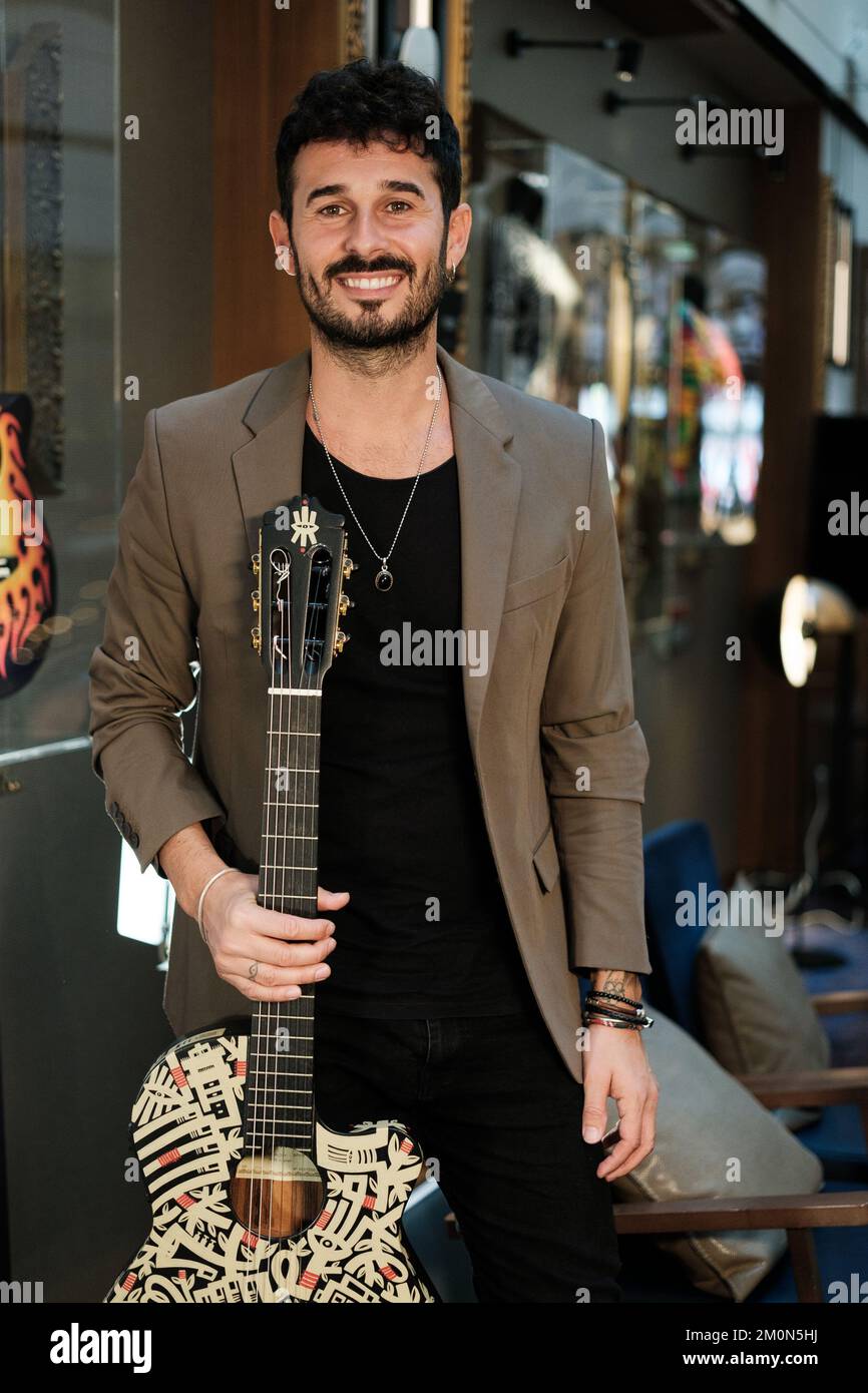 Singer Antonito Molina seen during the presentation of his new album ...
