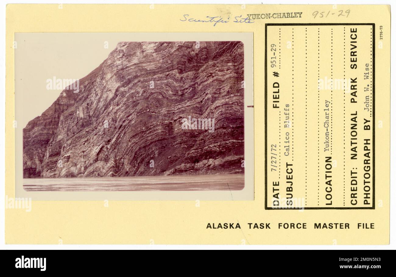 Calico Bluffs. Alaska Task Force Photographs Stock Photo - Alamy