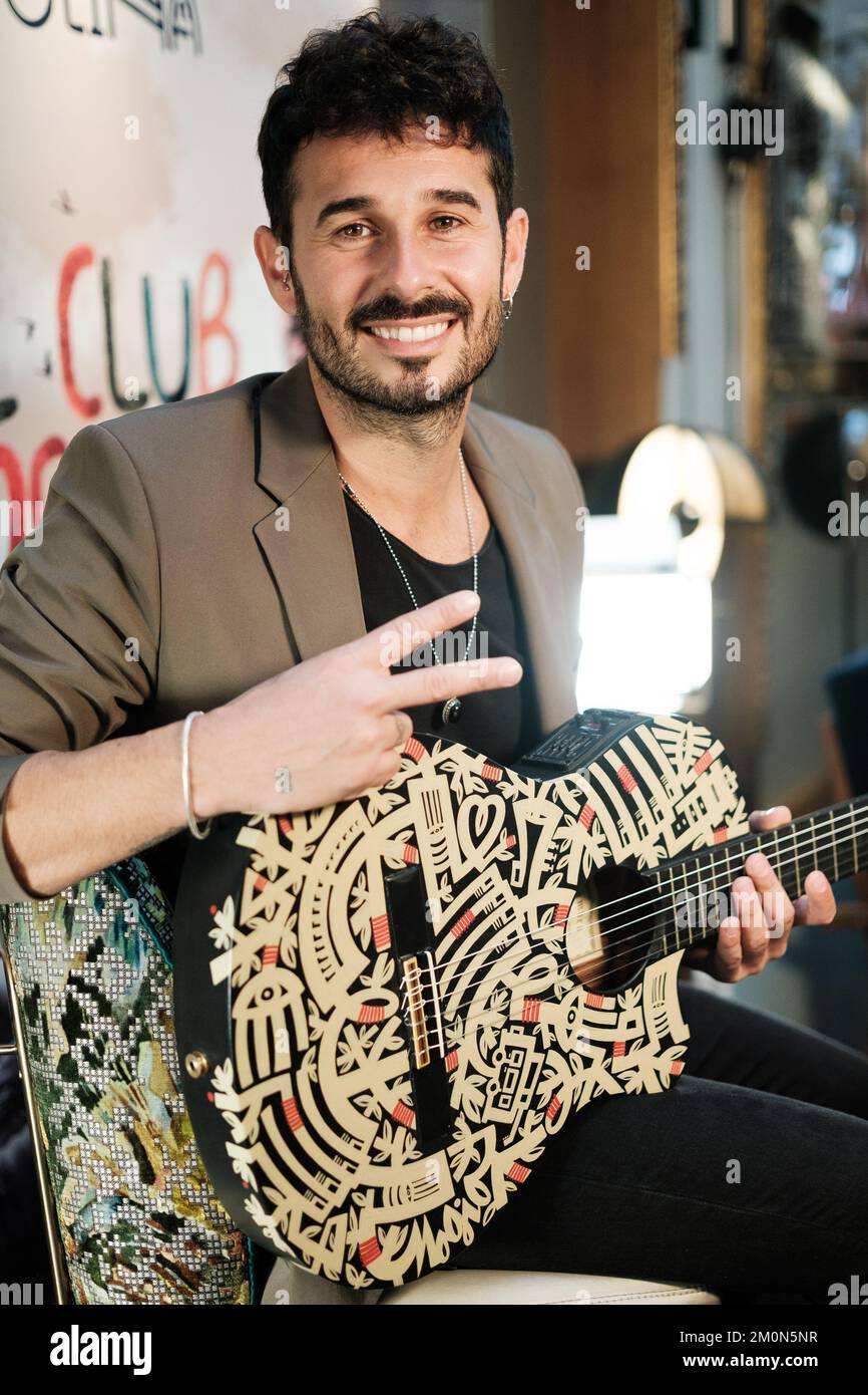 Singer Antonito Molina seen during the presentation of his new album ...