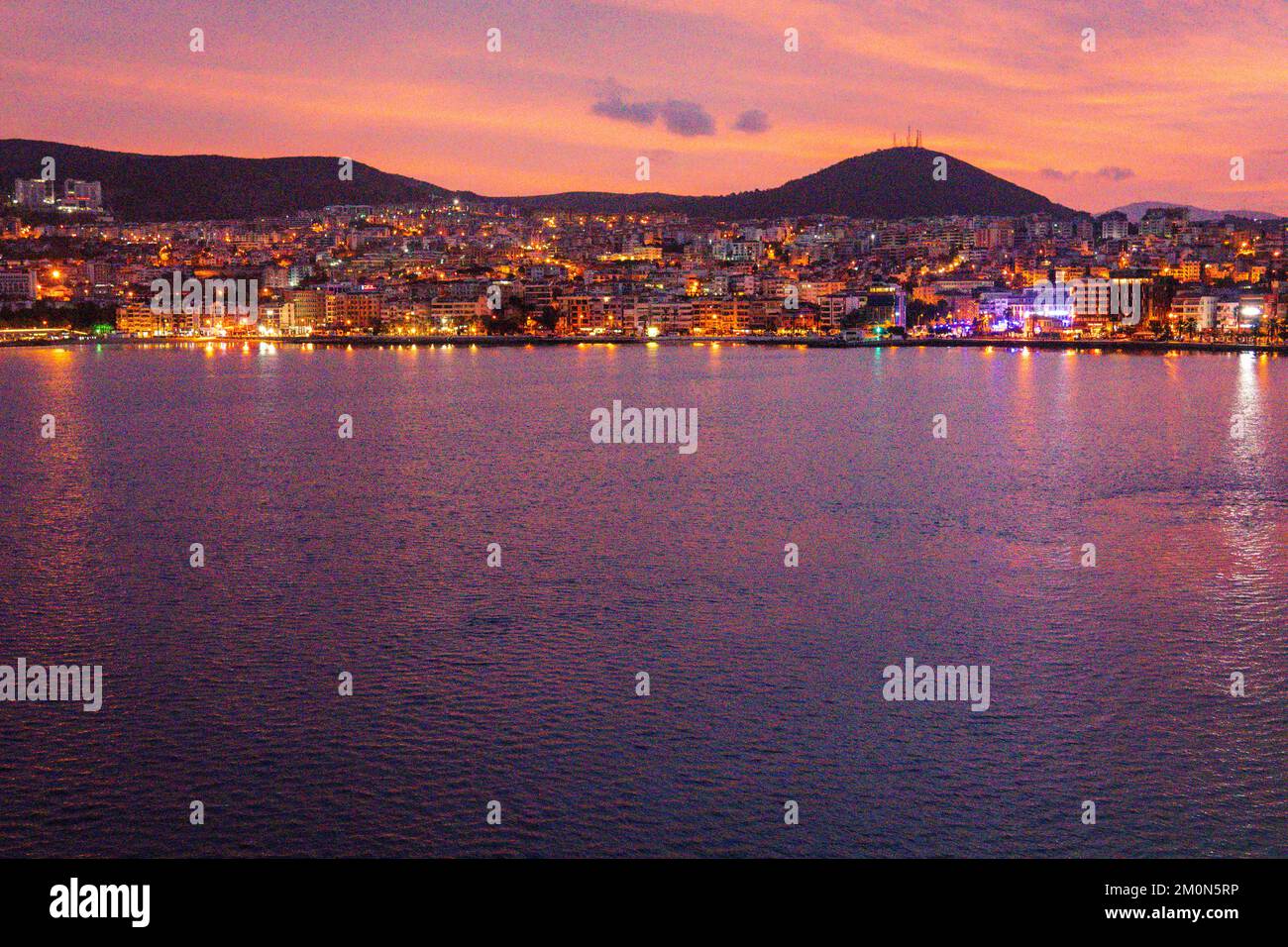 Kusadasi Harbor in Turkey at Sunrise Stock Photo - Alamy