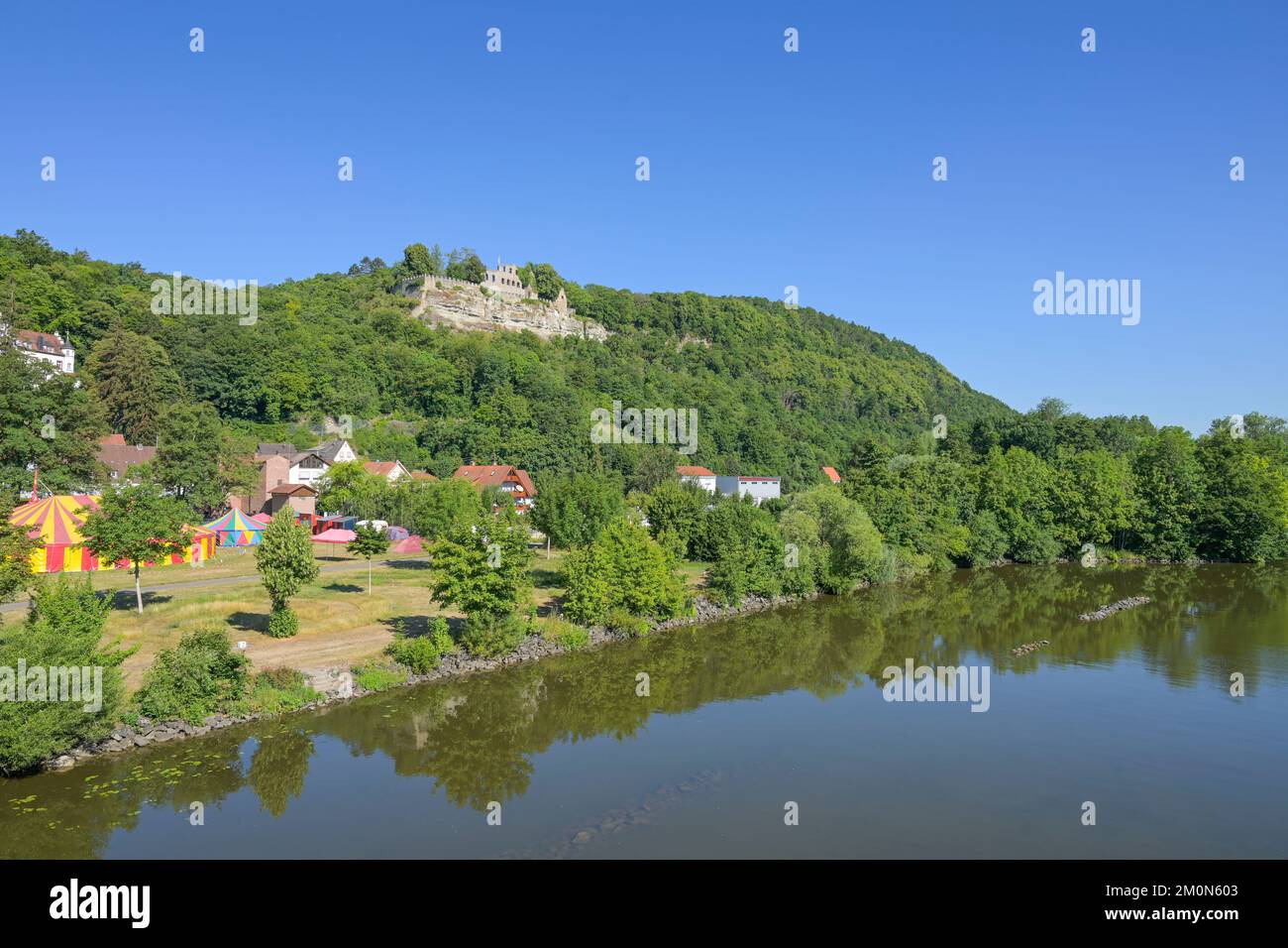 Main, Burg Karlsburg, Karlstadt, Bayern, Deutschland Stock Photo - Alamy