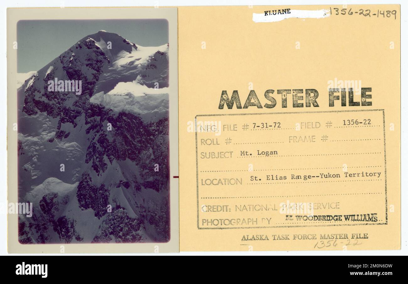 Mount Logan. Alaska Task Force Photographs Stock Photo - Alamy