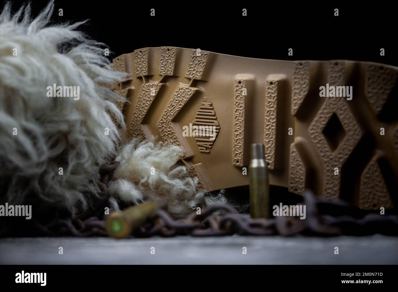 Belgrade, Serbia - November 30, 2022: Palladium boots in brown color ...