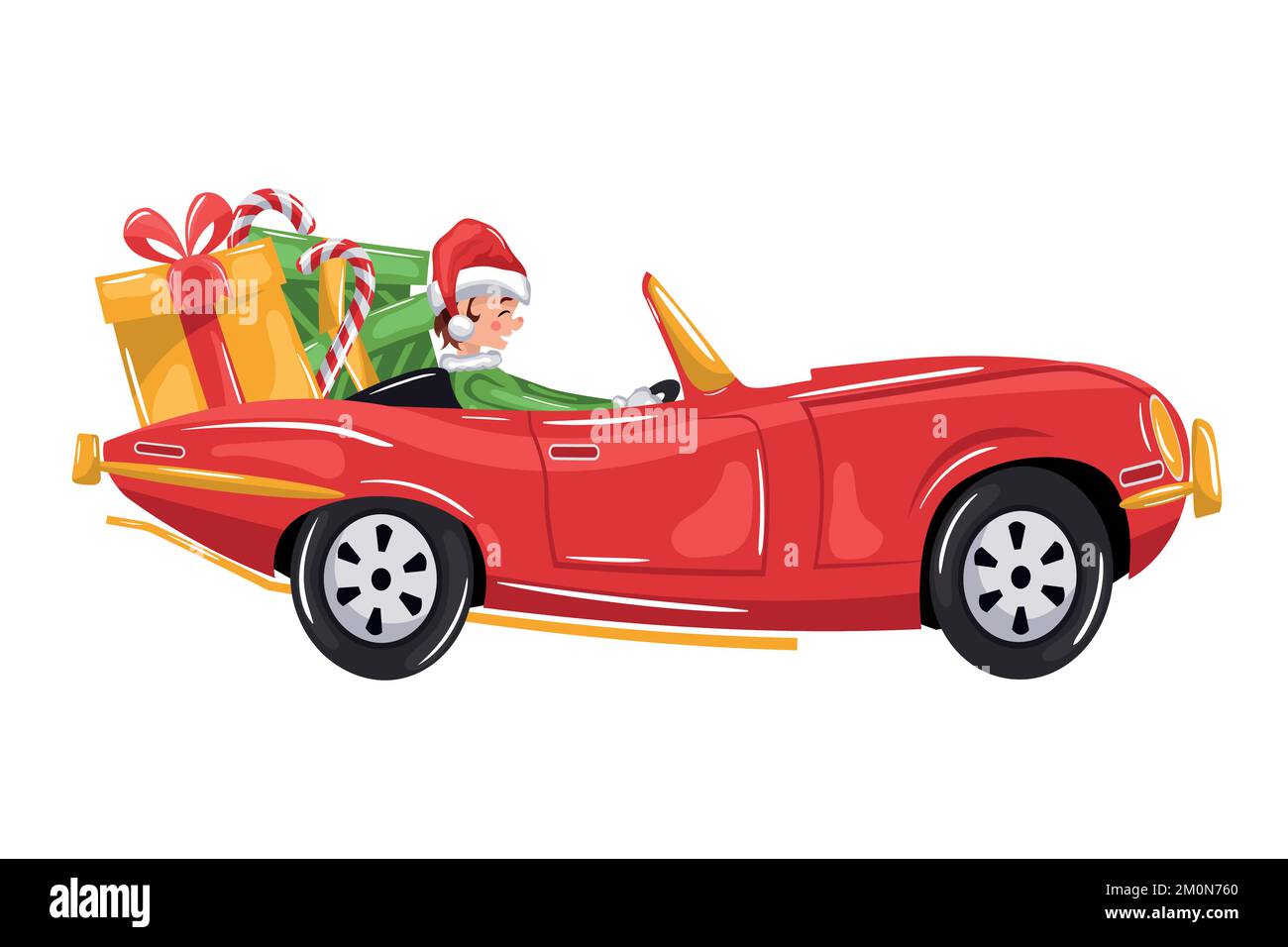 Clipart Santas Car