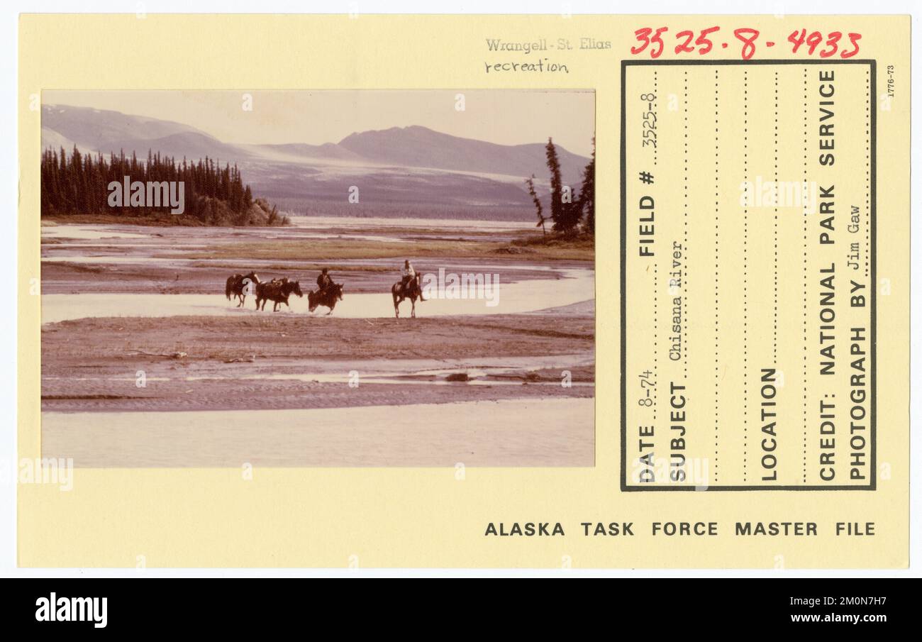 Chisana River. Alaska Task Force Photographs Stock Photo - Alamy