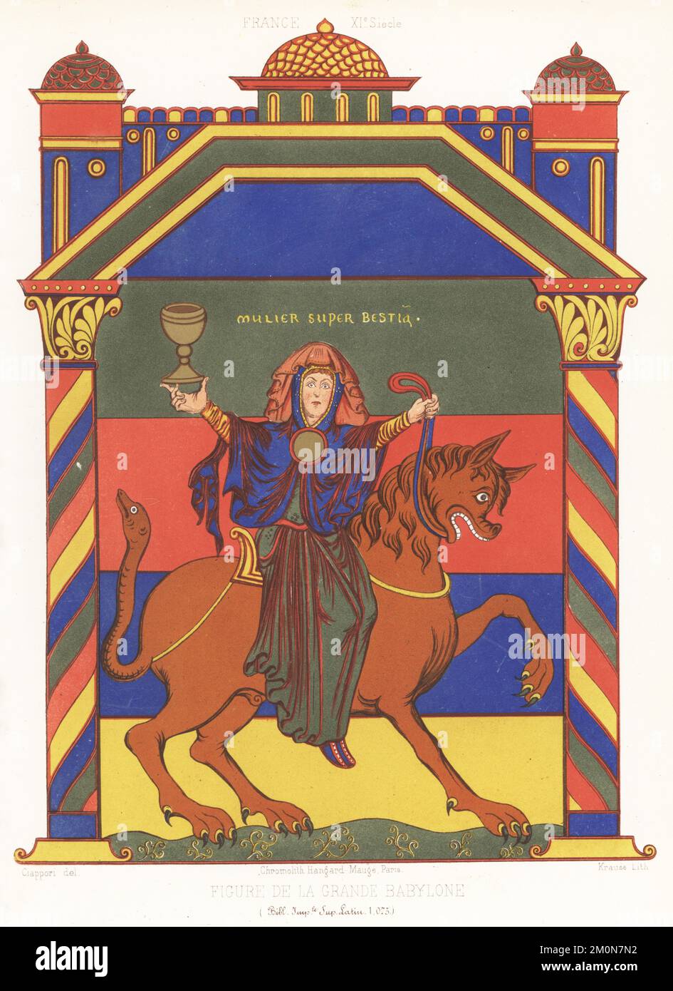 The Whore of Babylon depicted in 11th-century French costume. Babylon ...