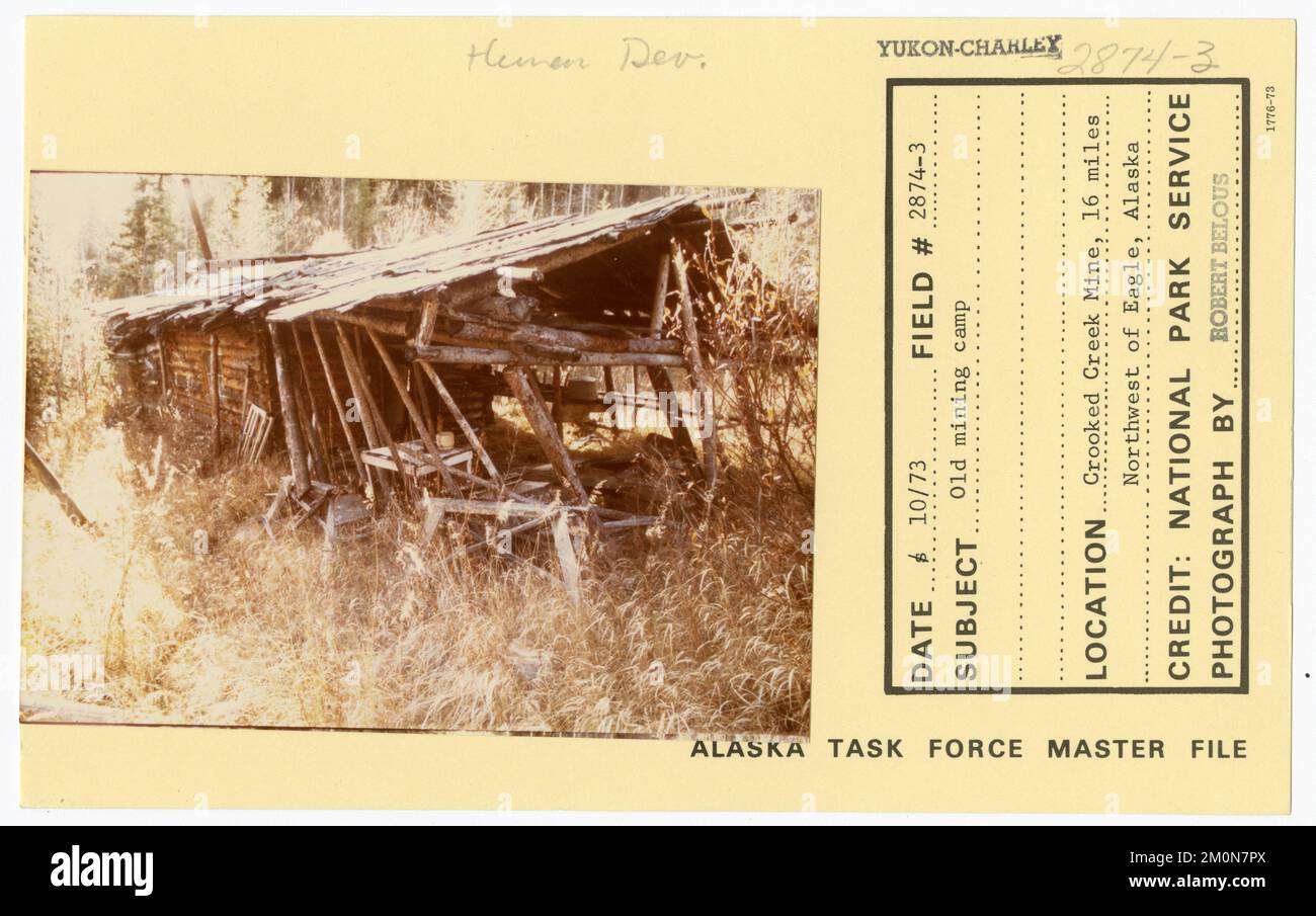 Old mining camp. Alaska Task Force Photographs Stock Photo - Alamy