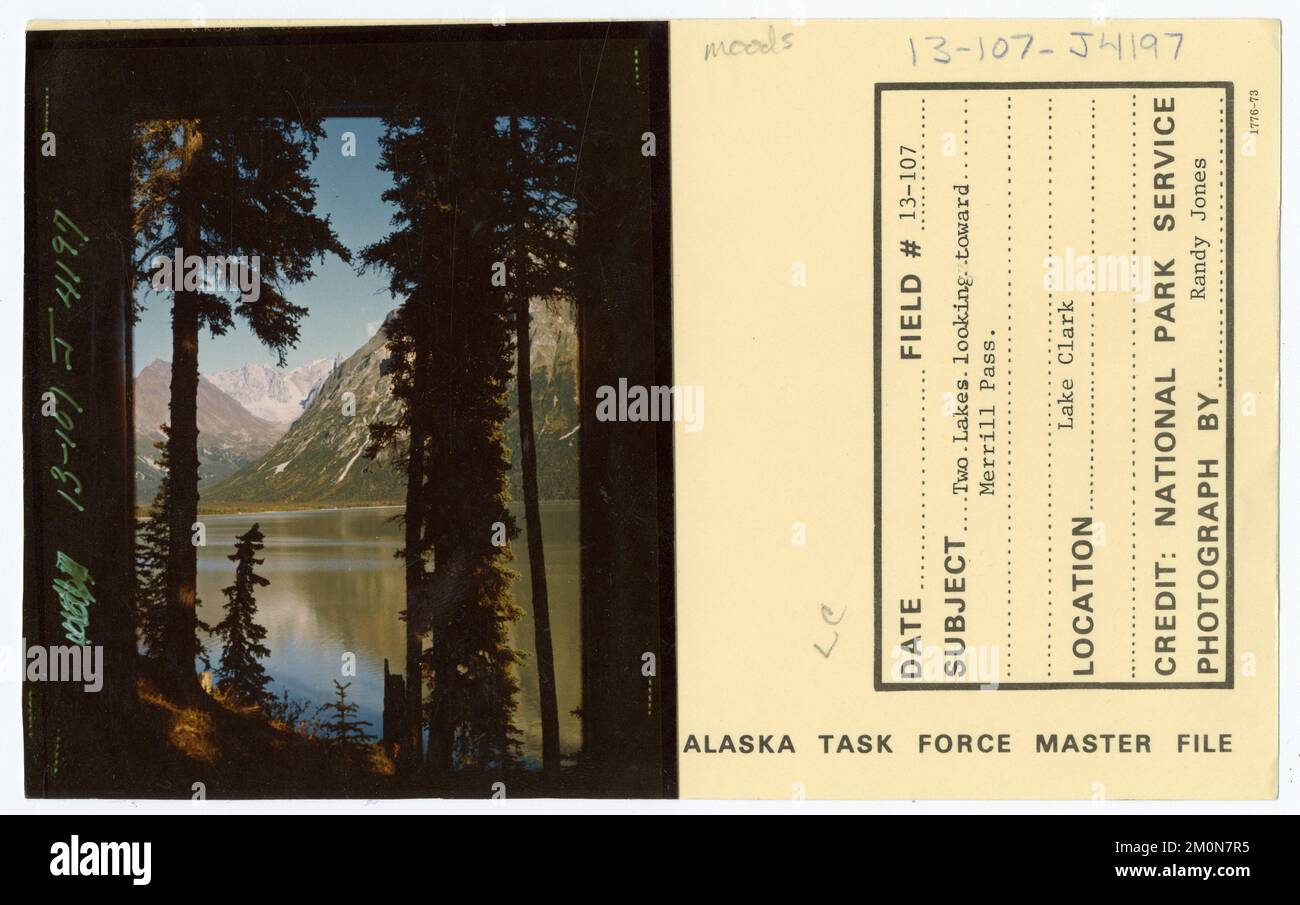 Two Lakes looking toward Merrill Pass. Alaska Task Force Photographs ...