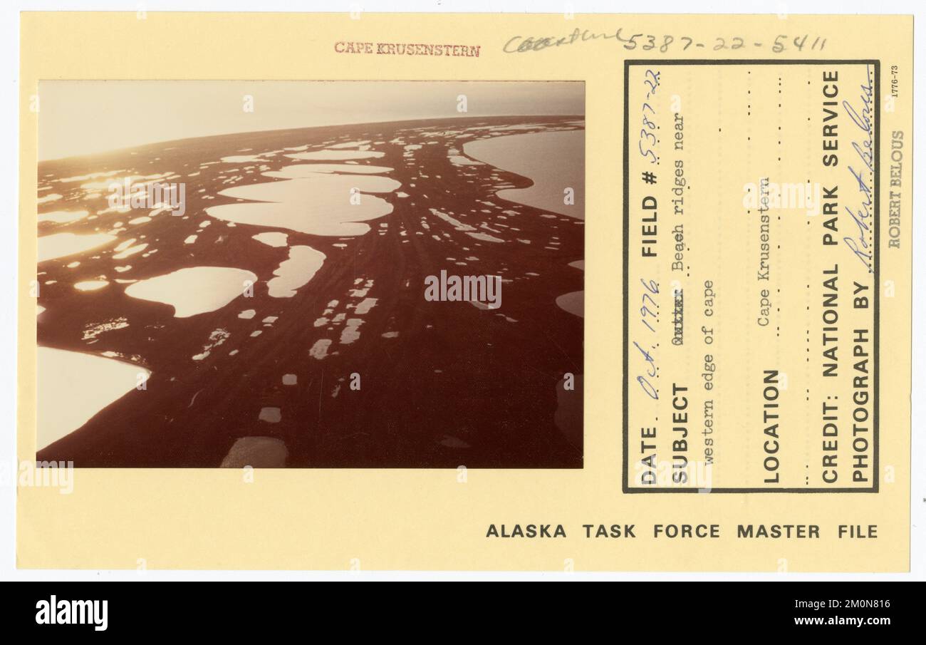 Beach ridges near western edge of cape. Alaska Task Force Photographs ...