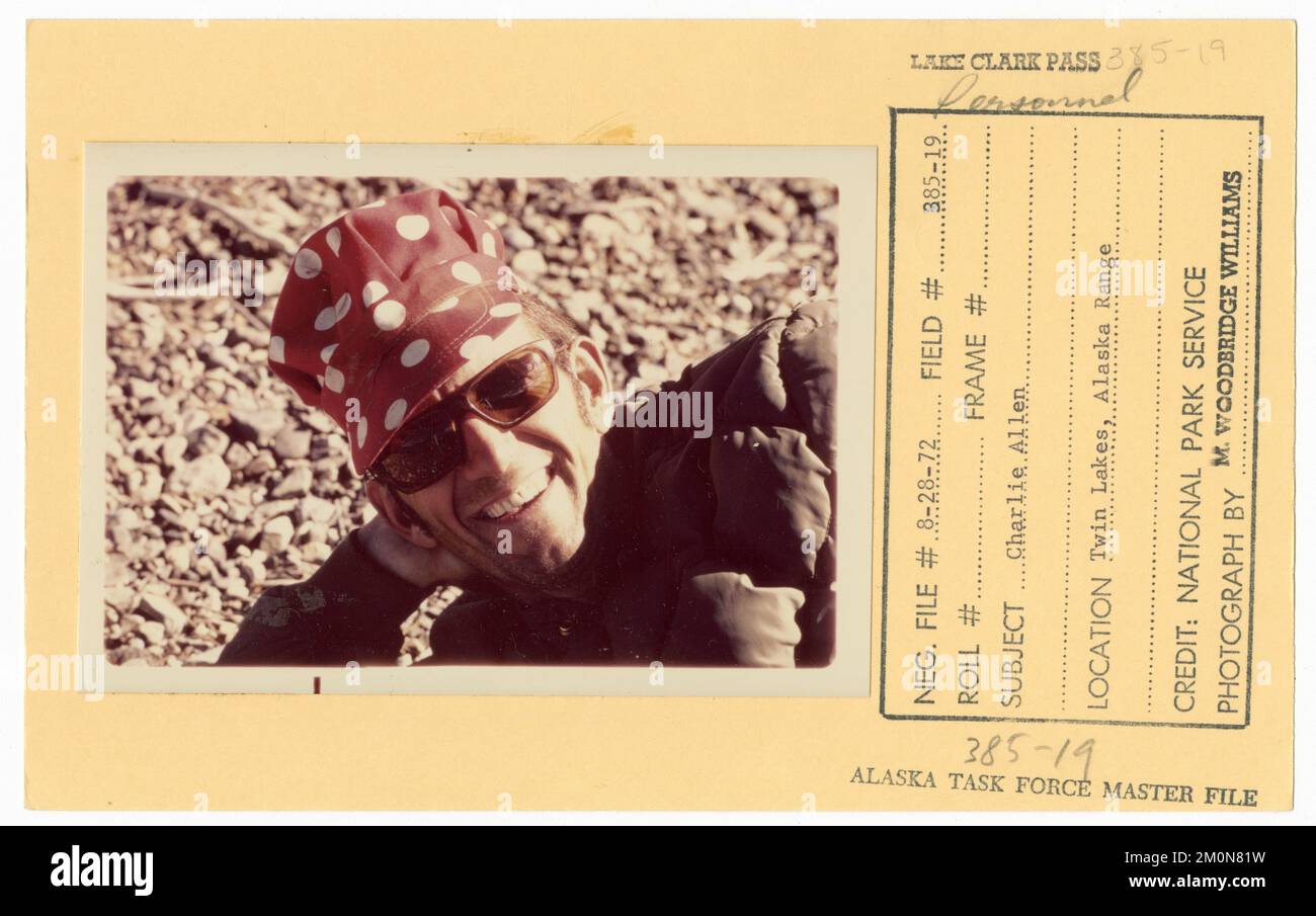 Charlie Allen. Alaska Task Force Photographs Stock Photo - Alamy