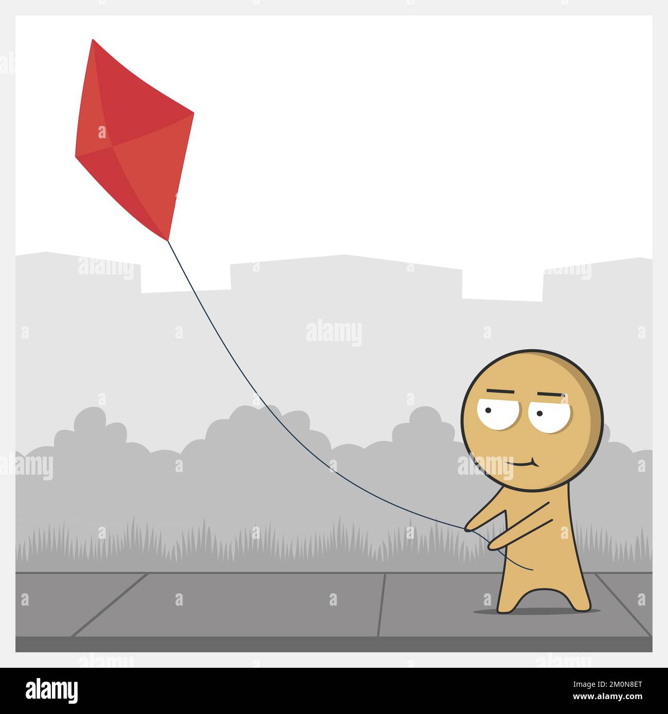 Kite in sky Stock Vector Images - Alamy