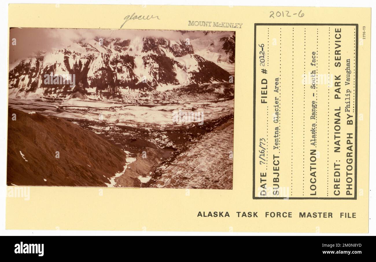 Yentna Glacier area. Alaska Task Force Photographs Stock Photo - Alamy