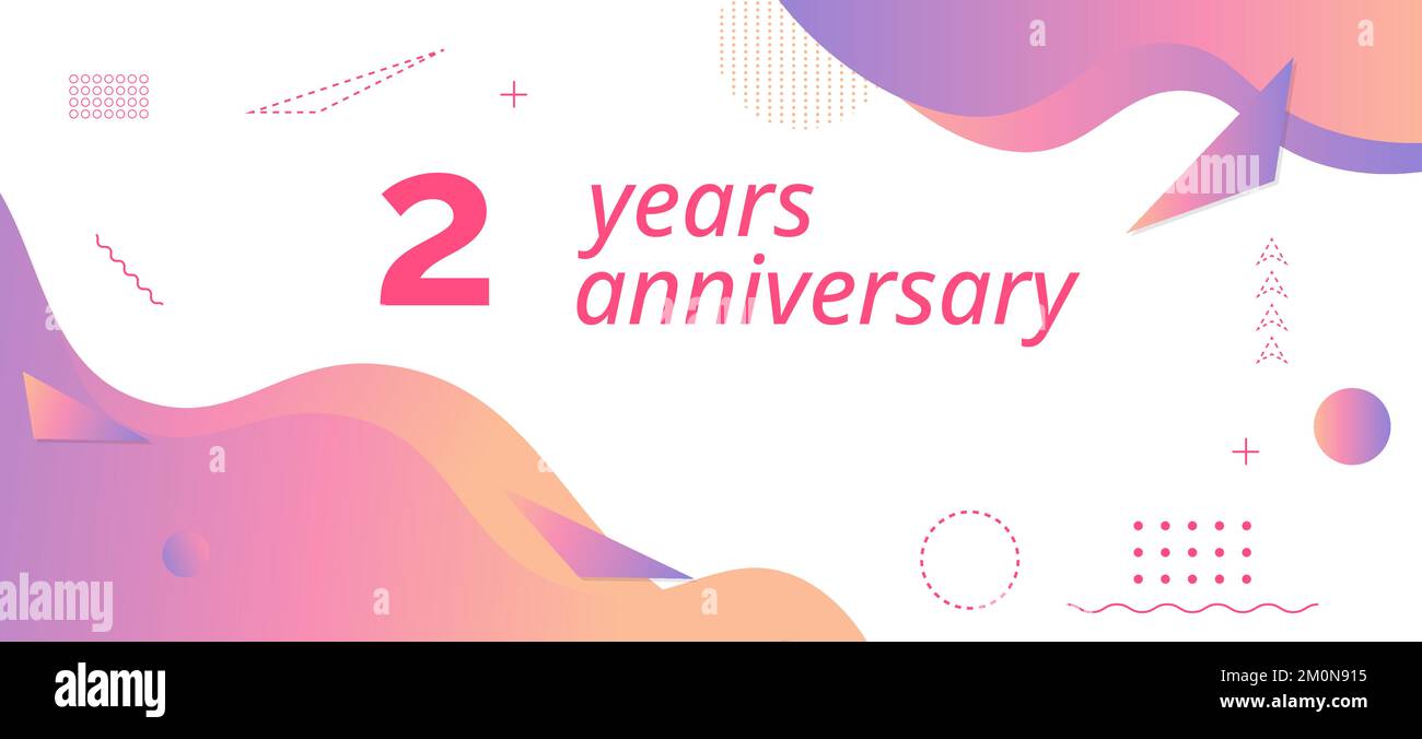 2th anniversary logo, birthday celebration Stock Vector Image & Art - Alamy