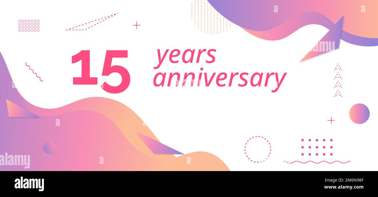 15th anniversary logo Stock Vector Images - Alamy