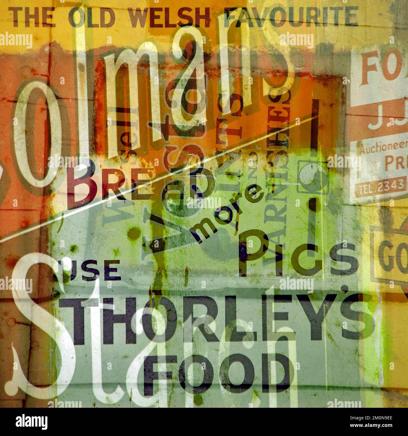 Abstract photoart a photograph of multiple exposed images of enameled ...