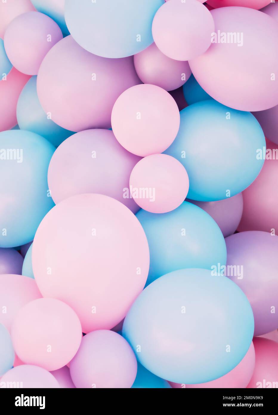 Colorful balloons background, punchy pastel colored and soft focus ...