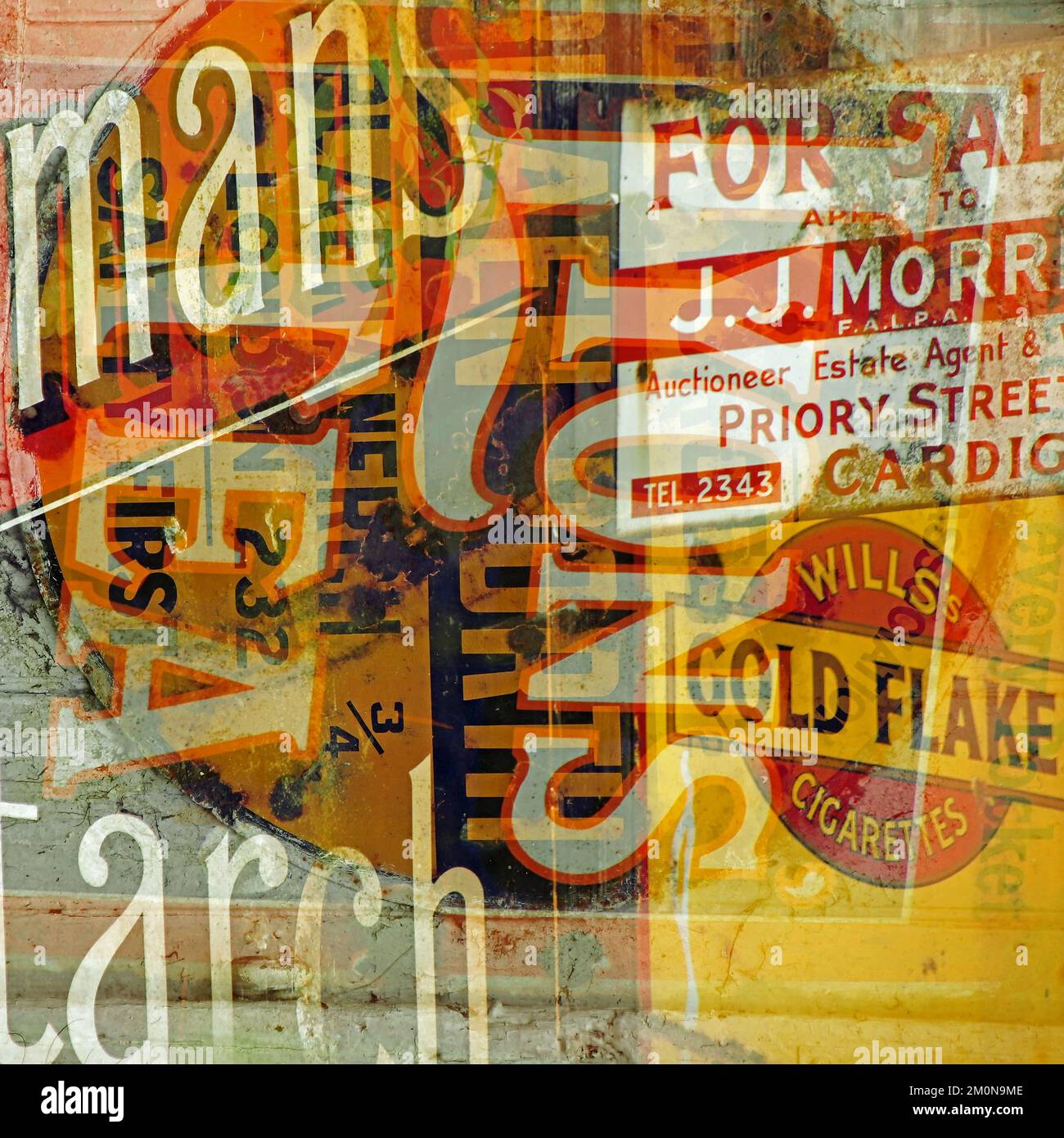 Abstract photoart a photograph of multiple exposed images of enameled ...