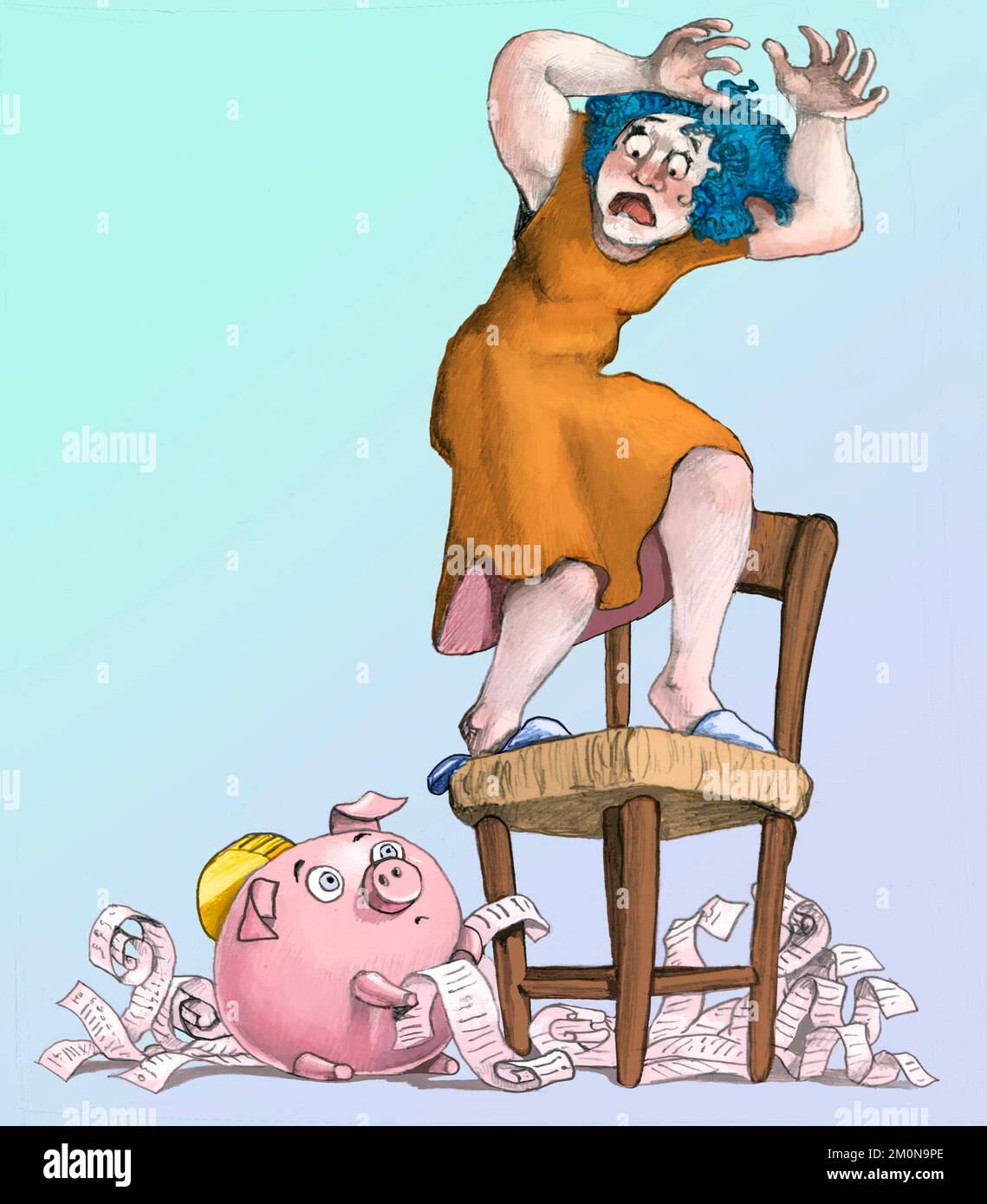 Escaping concept woman hi-res stock photography and images - Alamy