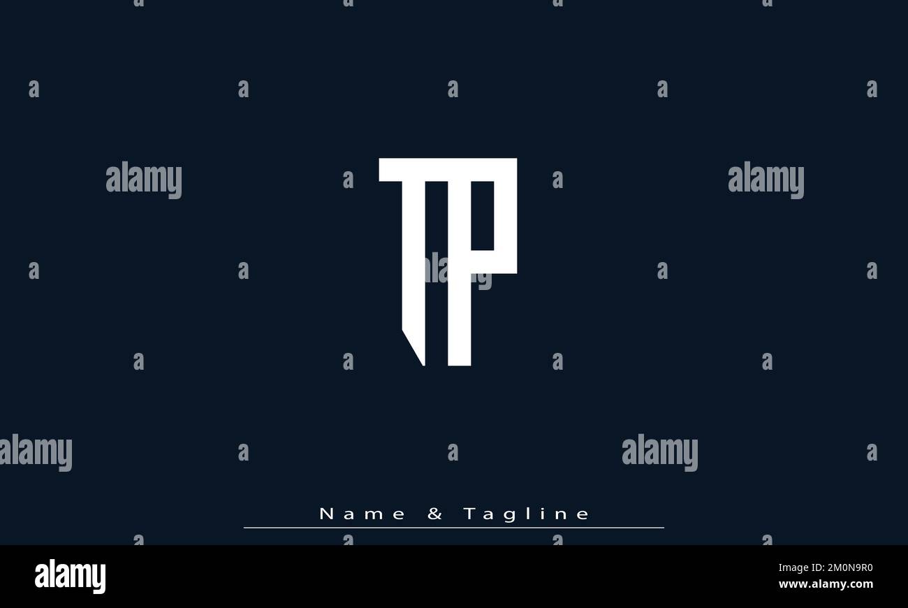 Alphabet letters Initials Monogram logo TP , PT Stock Vector Image ...